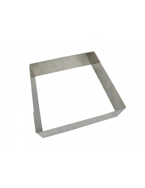SQUARE MOUSSE FRAME - STAINLESS STEEL - PASTRY MOULDS Choix diamètre ...