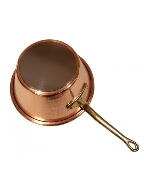 COPPER POLENTA PAN Ø24 - INDUCTION BOTTOM - KITCHEN UTENSILS - E.DEHILLERIN