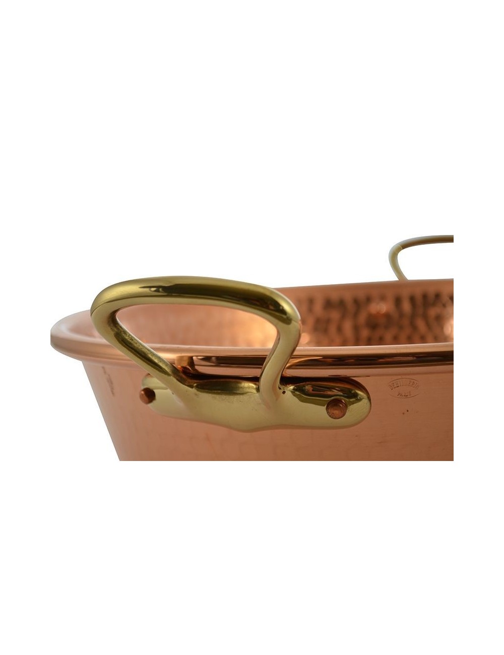 HAMMERED COPPER JAM PAN BRONZE HDL-COOKING UTENSIL Choix diamètre (cm) 36