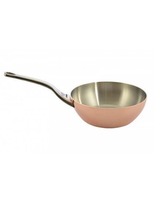 CURVED SAUTE PAN IN COPPER S/STEEL - INDUCTION-COOKING UTENSIL Choix ...