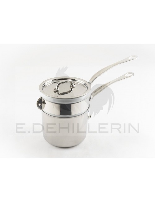 BAIN MARIE IN S/STEEL PORCELAIN 0.8L-COOKING UTENSIL